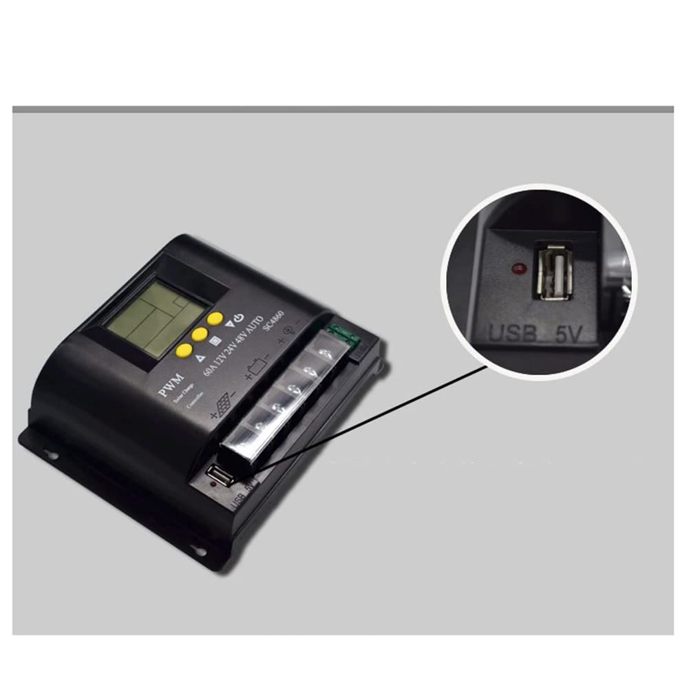 PWM 100A 12V 24V 36V 48V Solar Panel Charge Controller Solar PV Battery Charger with LCD MPPT Solar Controller