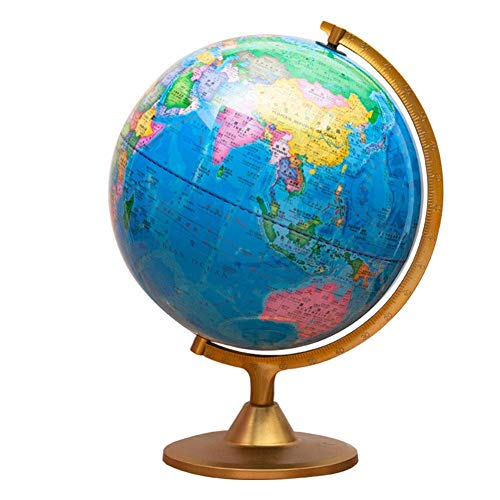 World Globe with Illuminated Constellations β 10" Light Up Globe For Kids & Adults β Interactive Geography education Earth Globe