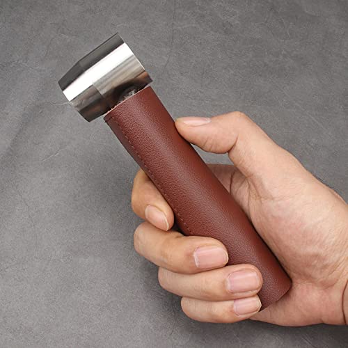 Survival Settlers Tool Bushcraft Hand Auger Wrench, Scotch Eye Wood Auger Drill for Bushcraft Backpack and Camping, Manual Auger Outdoor Wood Peg and Hole Maker (Brown)