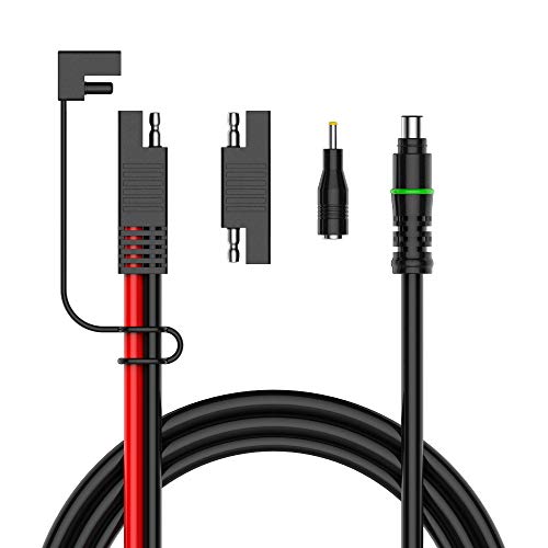 PolyEnergy DC8mm to SAE Connector with DC5521 Converter Adapter Compatible with Explorer 160 240 500 1000 and GZ Portable Power Station Solar Generator Portable Solar Panel 12AWG Heavy Duty Cord