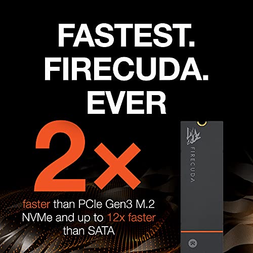 Seagate FireCuda 530 4TB M.2 PCIe Gen4 NVMe SSD - 7300MB/s, 5100 TBW, Heatsink, Rescue Services