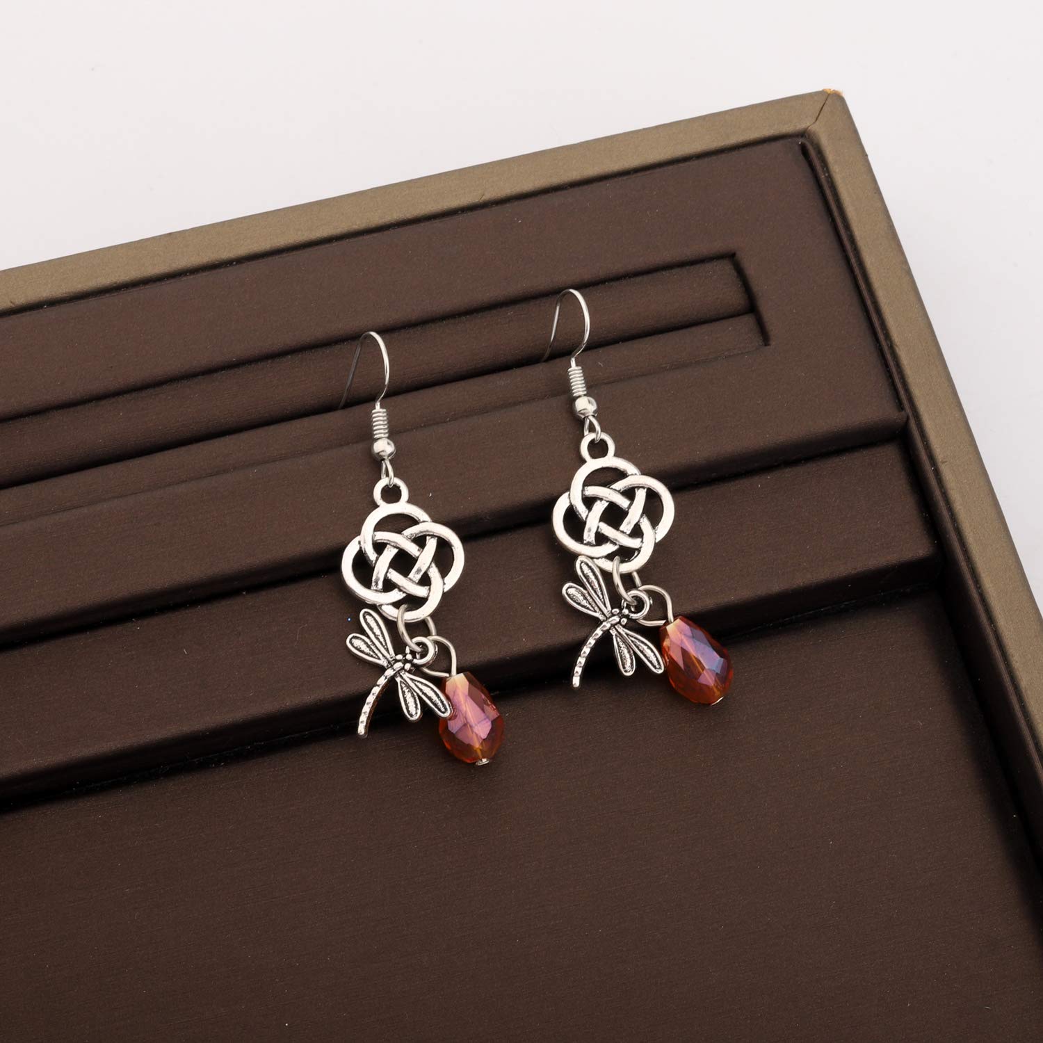 LBSBO Celtic Knot Cross Pendant Earrings Claire Fraser Earrings Sassenach Scottish Gift(Out earrings)