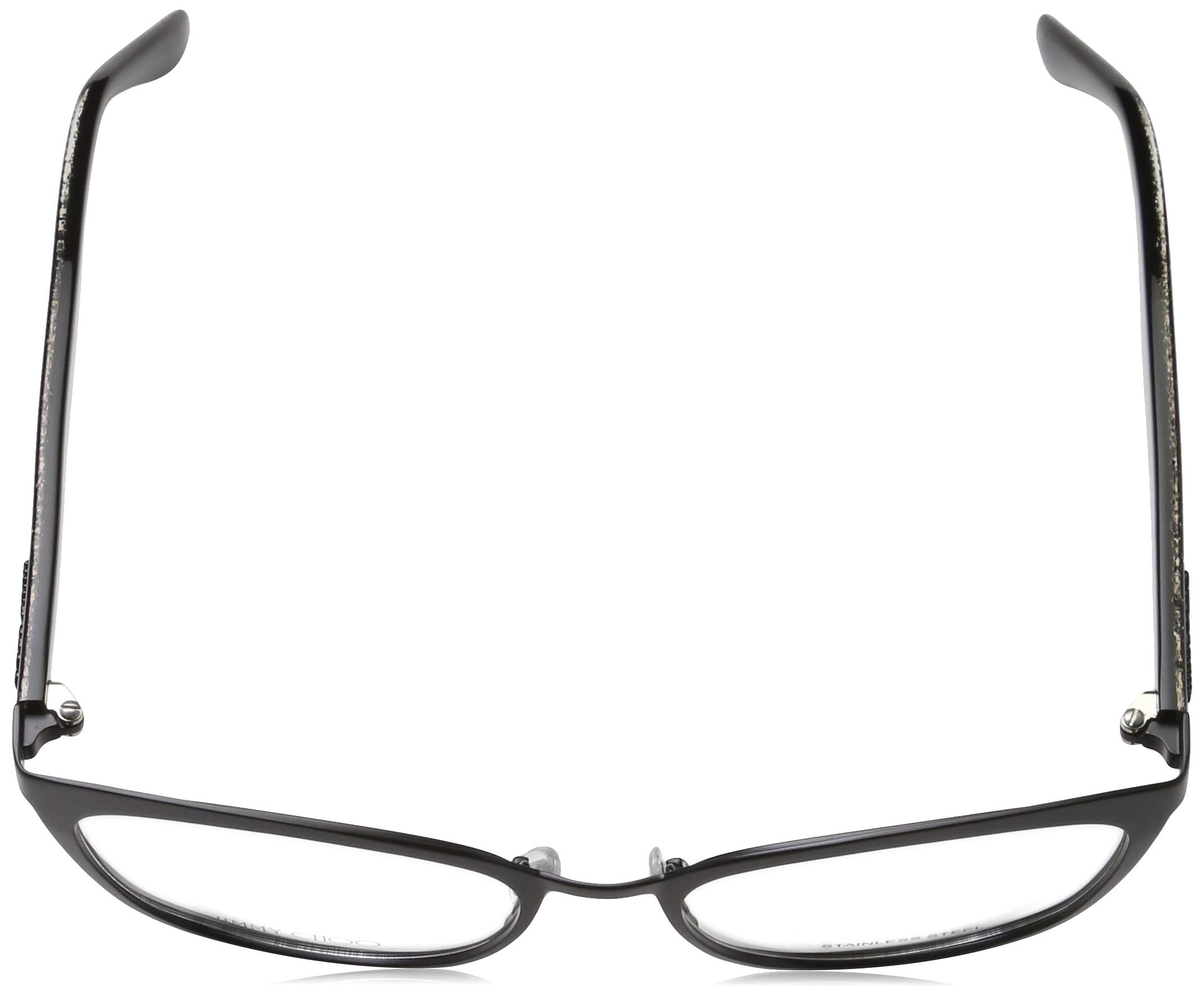 JIMMY CHOO Square Eyeglasses JC189 NS8 Black/Gold Glitter 53mm