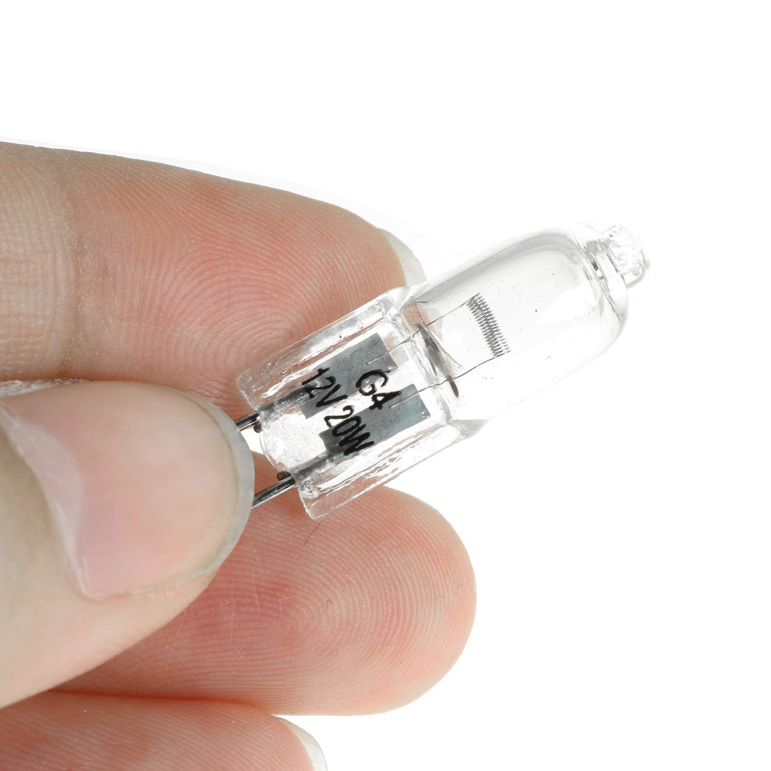 Magic&shell G4 Halogen Capsule Light Bulbs 5PCS 12V 20W JC Type Bi-Pin Warm White Clear Lamp Bulb