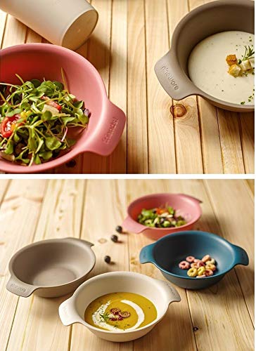 Nineware BPA-Free Cereal Bowl Set of 4 Unbreakable Lightweight for Soup, Rice, Yogurt Dishwasher & Microwave Safe