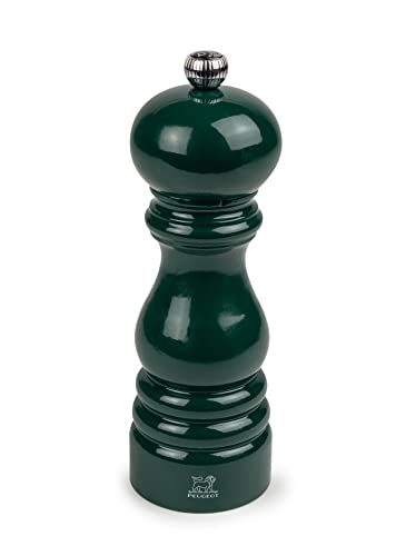 PEUGEOT - Paris Pepper Mill 18 cm - Paris Rama Collection - Classic Adjustment - PEFC Certified Wood - Made in France - Forest Green
