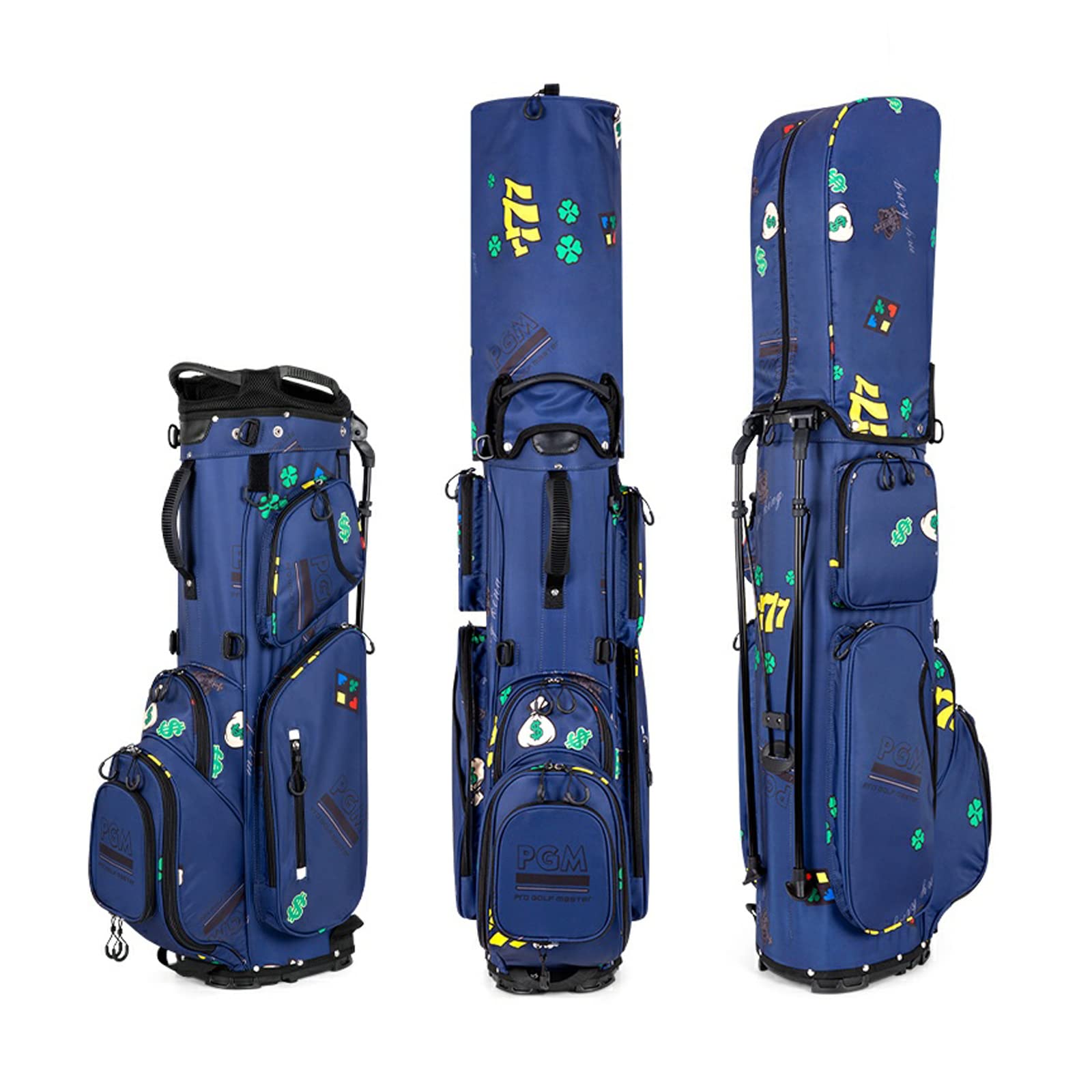 PGM Golf Bag Stand Bag - Lightweight, Water-Repellent, Portable Travel Golf Bag with Personalized Golf Club Bag