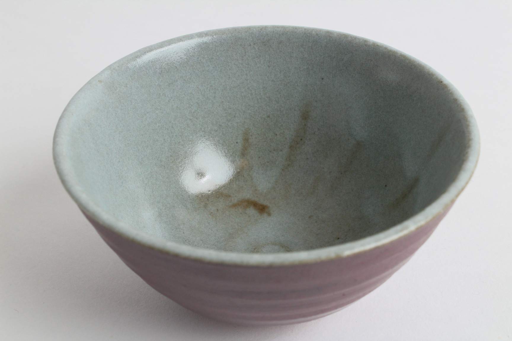 Mino ware Japanese Pottery Rice Bowl Matte Wine Red Akagusuri made in Japan (Japan Import) KSC005