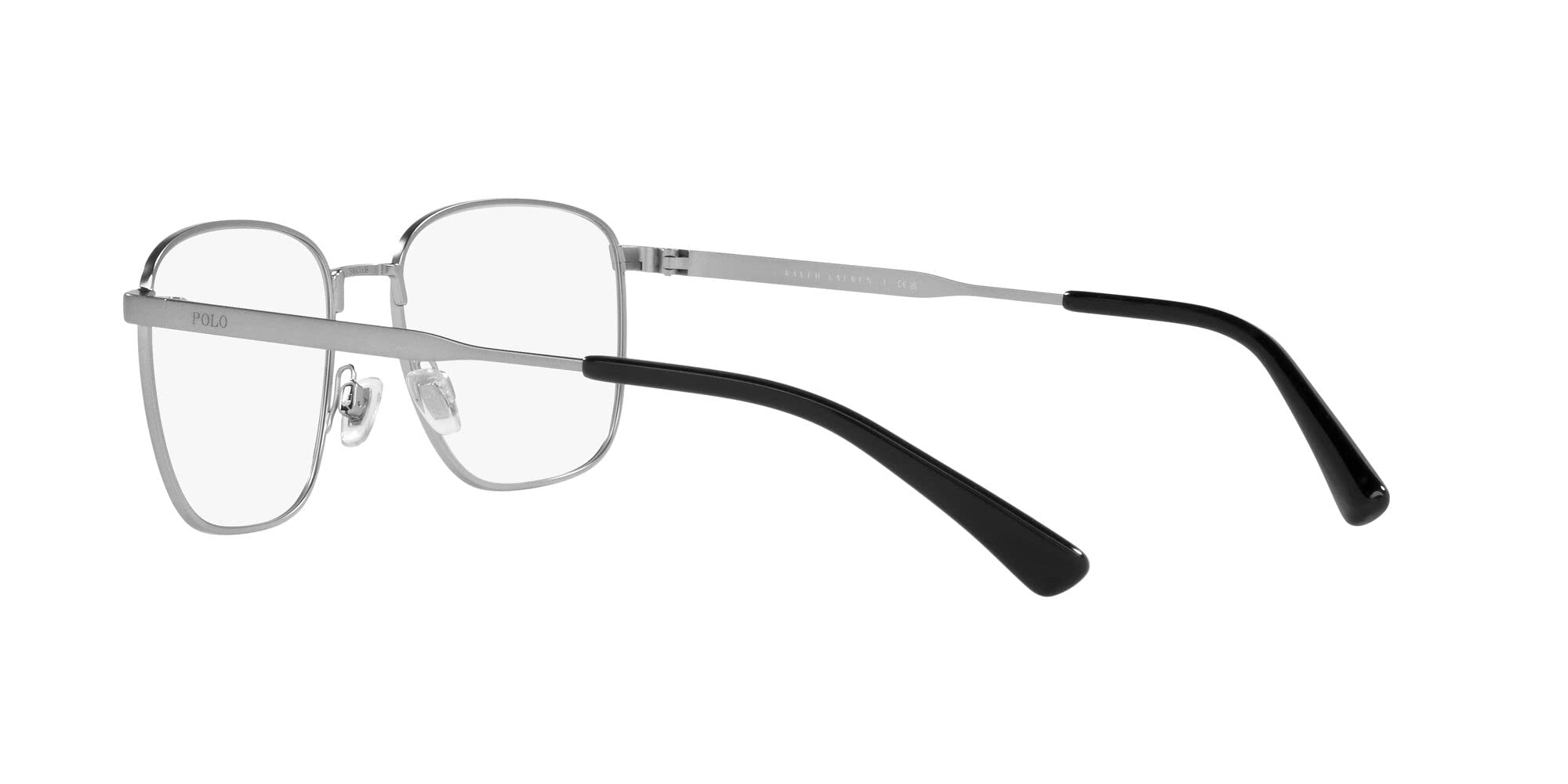 POLO RALPH LAUREN Mens PH1214 Rectangular Prescription Eyewear Frames, Semi Shiny Gunmetal/Demo Lens, 56 mm