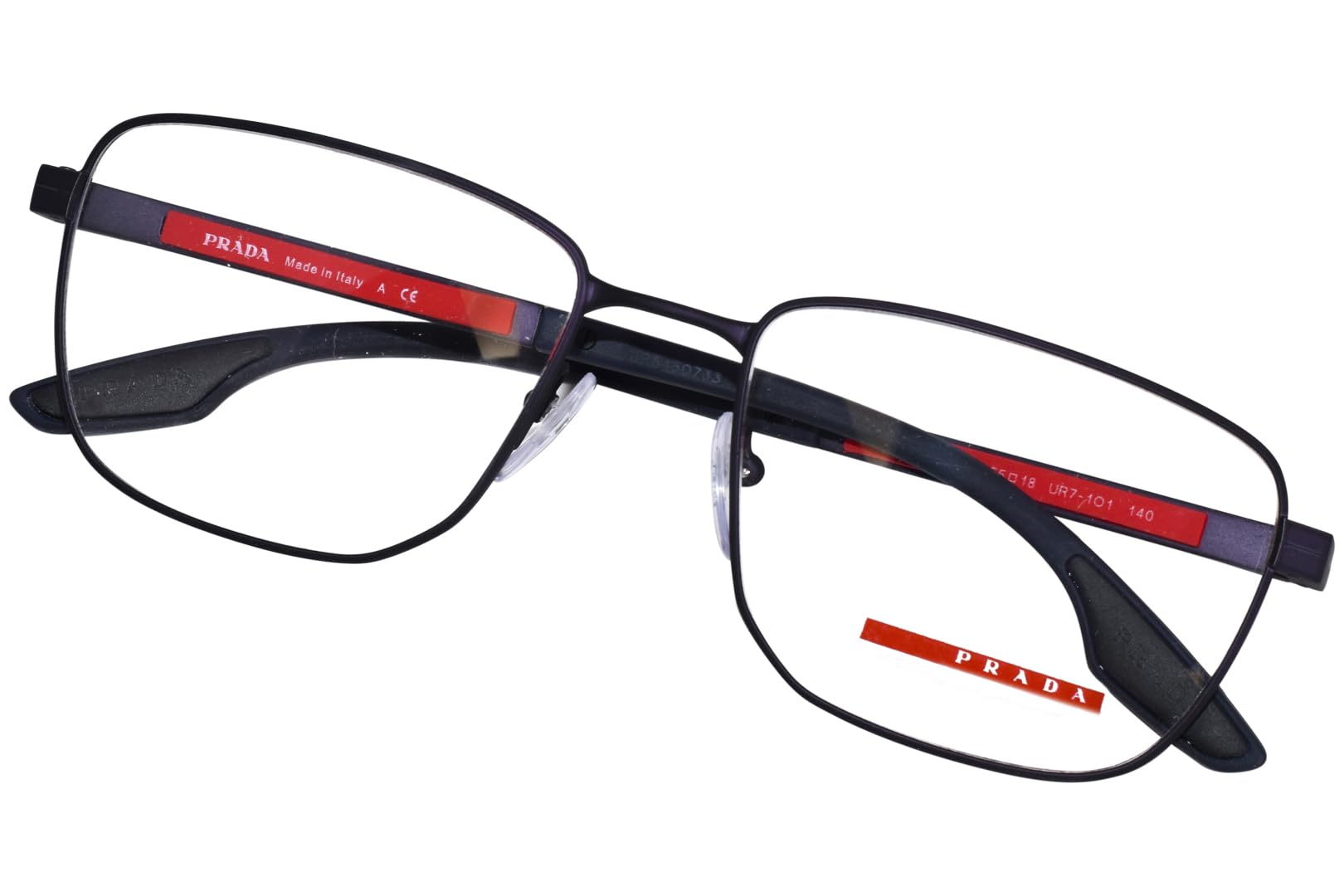 Prada Linea Rossa Demo Rectangular Men's Eyeglasses PS 50OV UR71O1 55