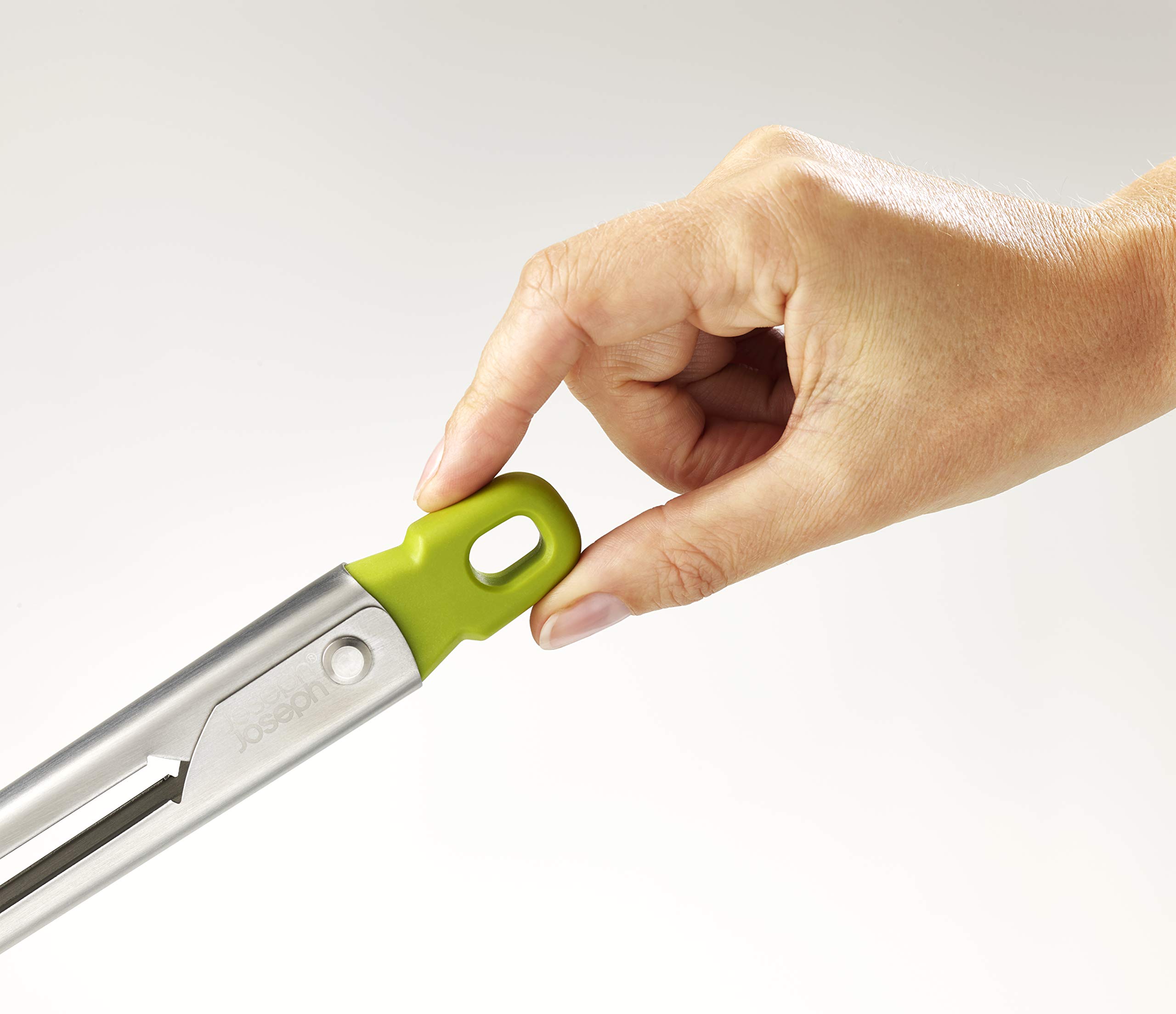 Joseph Joseph Stainless Steel Food-Tongs, 12 Inch/30 cm, Green