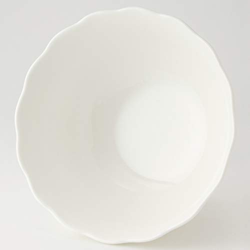 Narumi 51952-23143 Bowl Plate Set, Honeton Lace Bride, 6.3 inches (16 cm), White, Lace Pattern, Cute, Small Bowl, Donburi, Wedding Gift, Microwave Warm, Dishwasher Safe, Gift Box Included