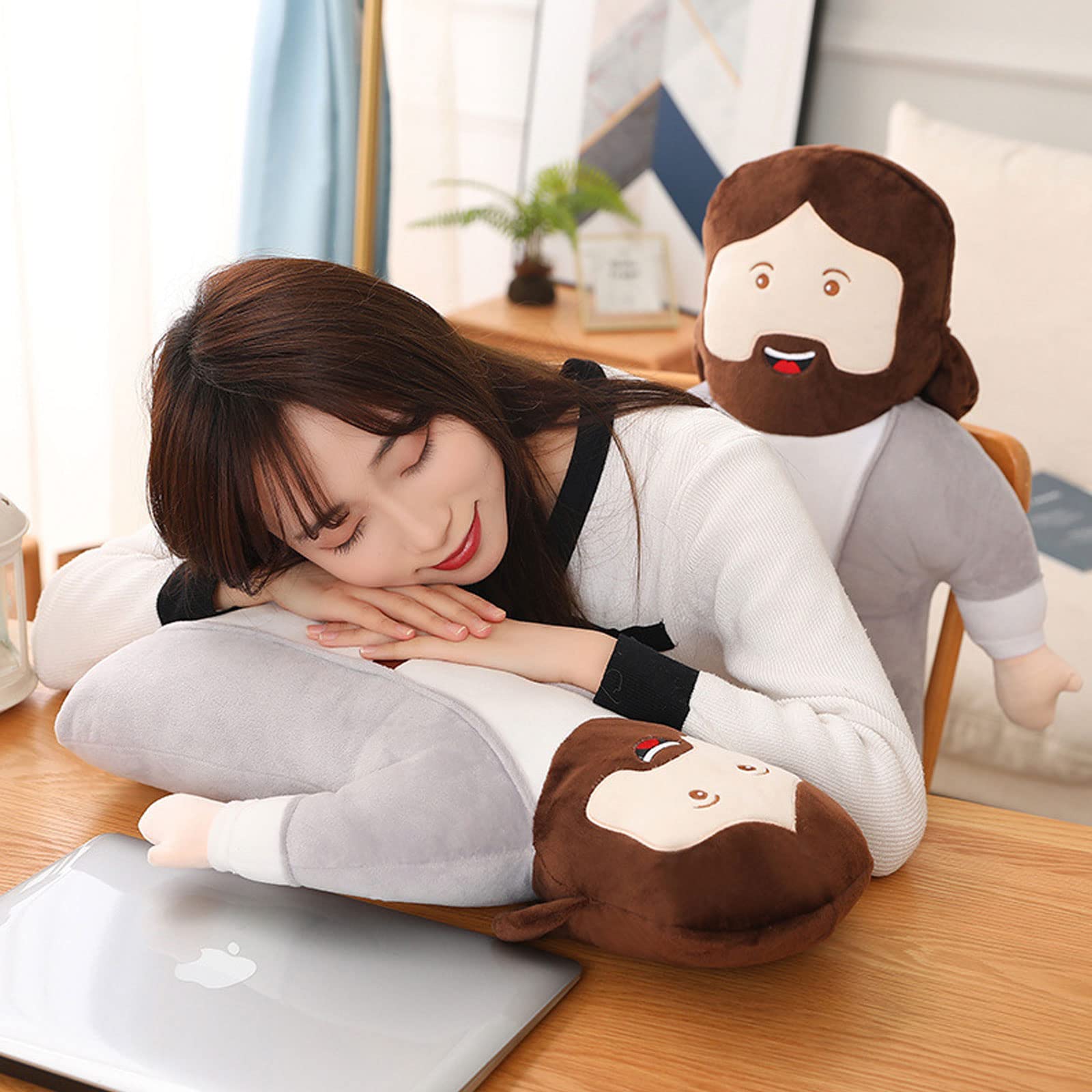 Ponjauk 20" Jesus Plush Toy - Classic Christ Stuffed Doll - Religious Home Christmas Decoration (50cm)