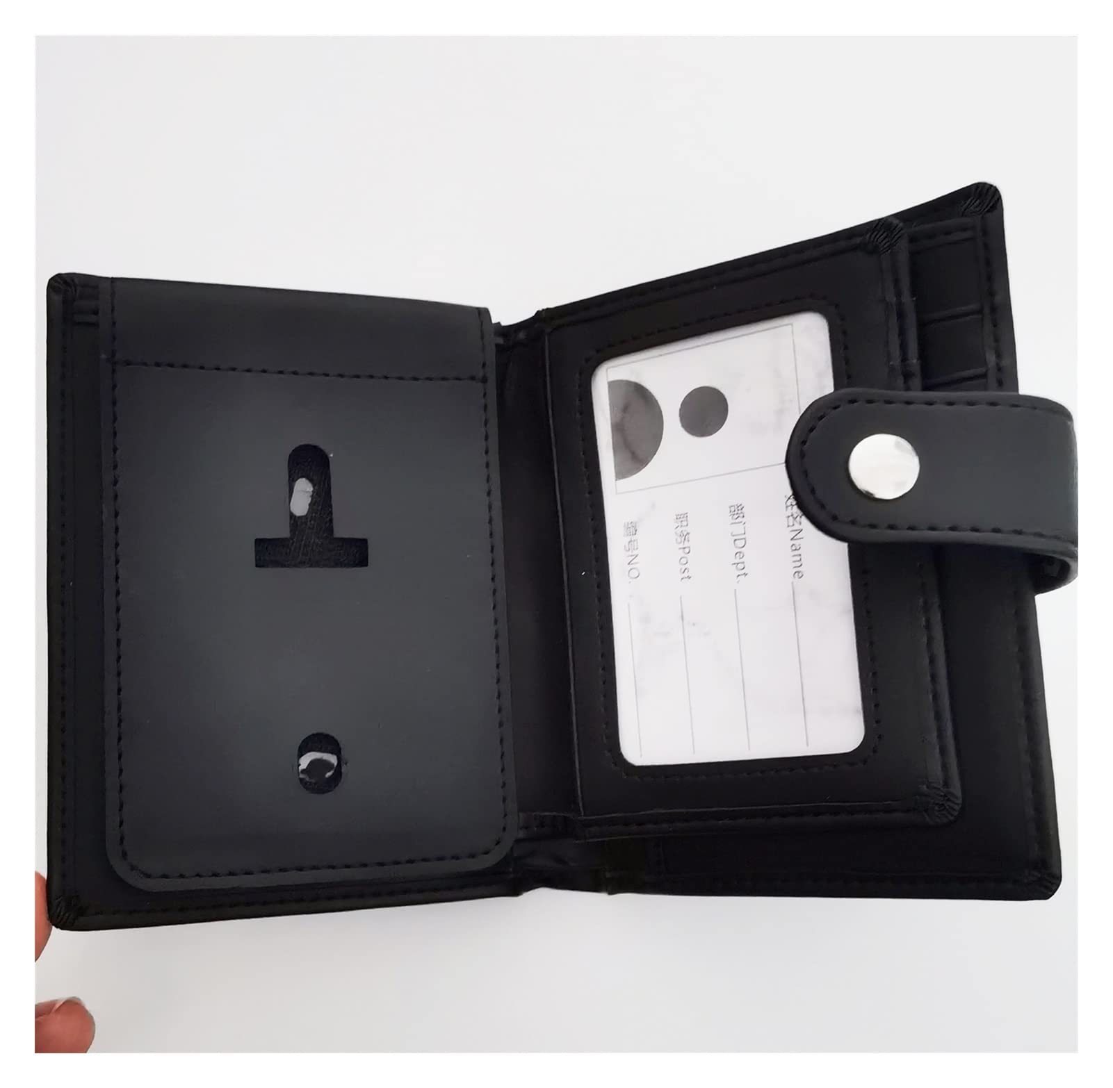 Roytil American Department of Interpol NO.7156 Badge and Multi Layer Multifunctional Wallet (Color : 1)