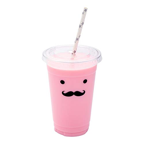 Restaurantware 7.8 Inch Paper Straws For Drinking, 100 Sturdy Eco-Friendly Paper Straws - Biodegradable, Shooting Stars, Silver Paper Biodegradable Paper Straws, Vibrant Colors, For Cold Drinks