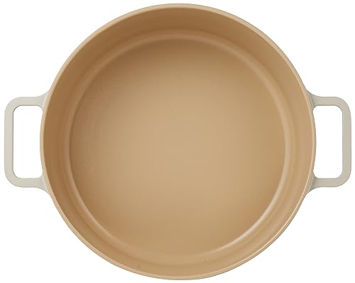 NEOFLAM FIKA Stock Pot for Stovetops and Induction | Wood Handle and Glass Lid | Made in Korea (8.5" / 2.7 qt)