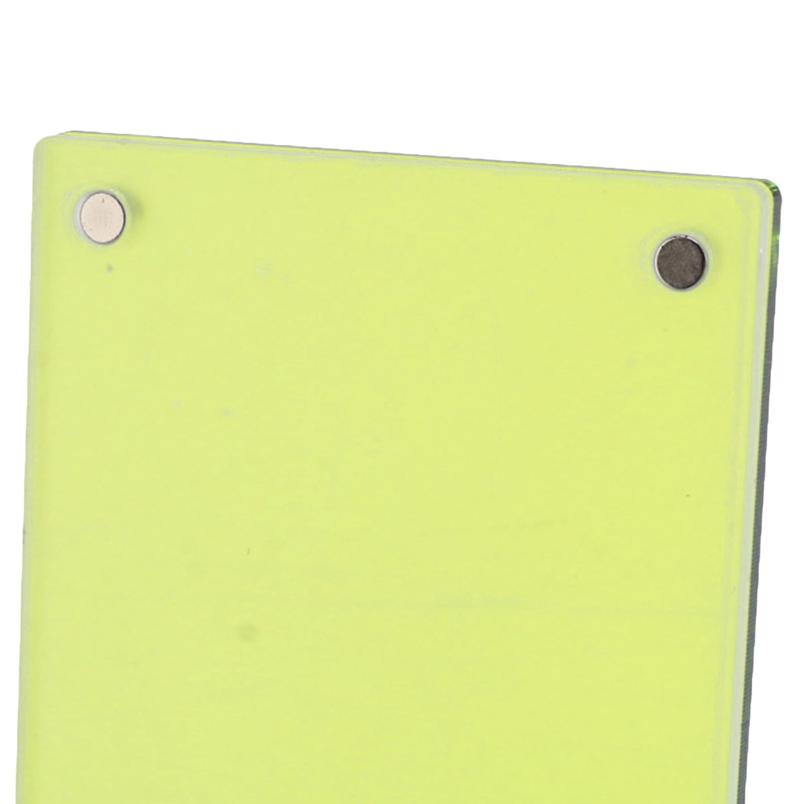 LJCM Slanted Back Photo Frame, Wide Application 3 Inch Multi Purpose Acrylic Self Standing Photo Frame L Shaped for Business Cards for Office (Orange)