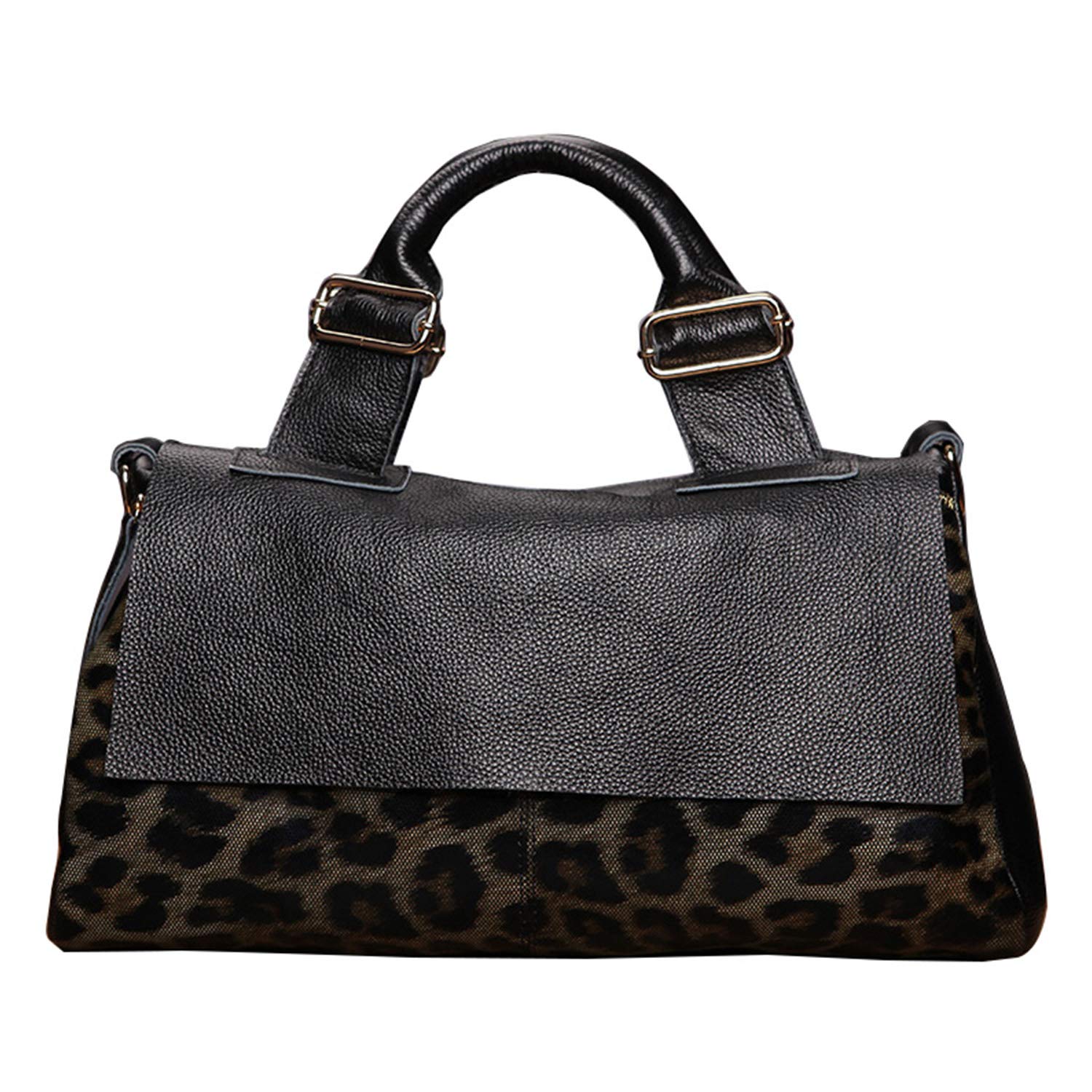 Leather Handbag Fashion Leopard Bag Shoulder Messenger Bag,Large Capacity Bag for Ladies