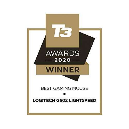 Logitech G502 Lightspeed Wireless Gaming Mouse, 25K Hero Gaming Sensor, 25600 DPI, RGB, Ultra-Light, 11 Programmable Buttons, Long Life Battery, PowerPlay-Compatible, PC - Black