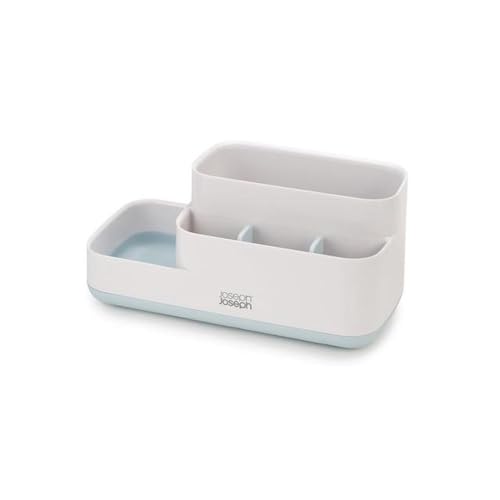 Joseph Joseph 70504 EasyStore Bathroom Storage Organizer Caddy Countertop, Blue 11.9 x 11.6 x 24.9 cm