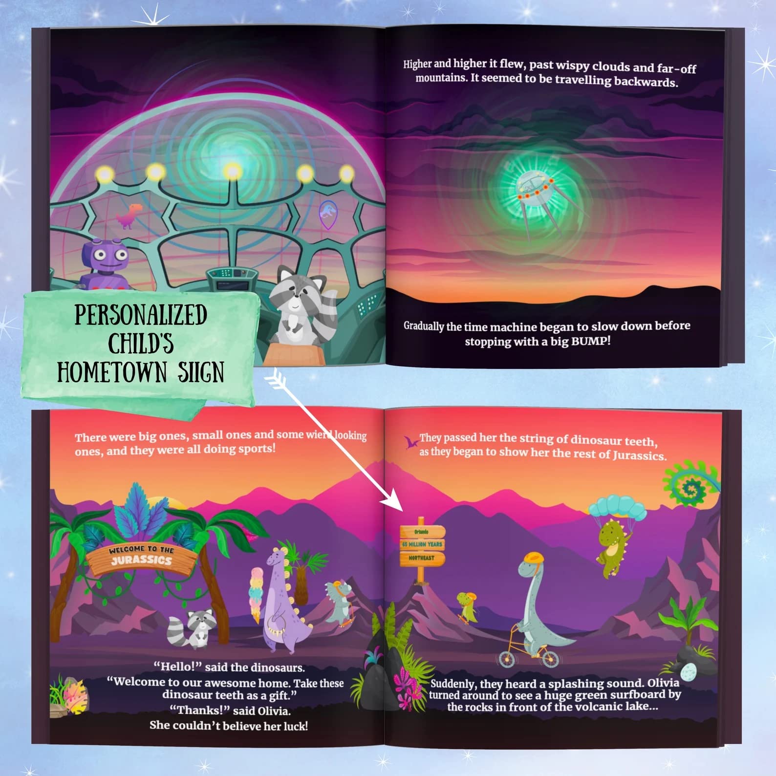 Story of Me Dinosaurs Personalized Kids Book - Dinosaur Adventure - Kids Dinosaur Book Personalized with Child's Name and Other Customizations (Paperback)