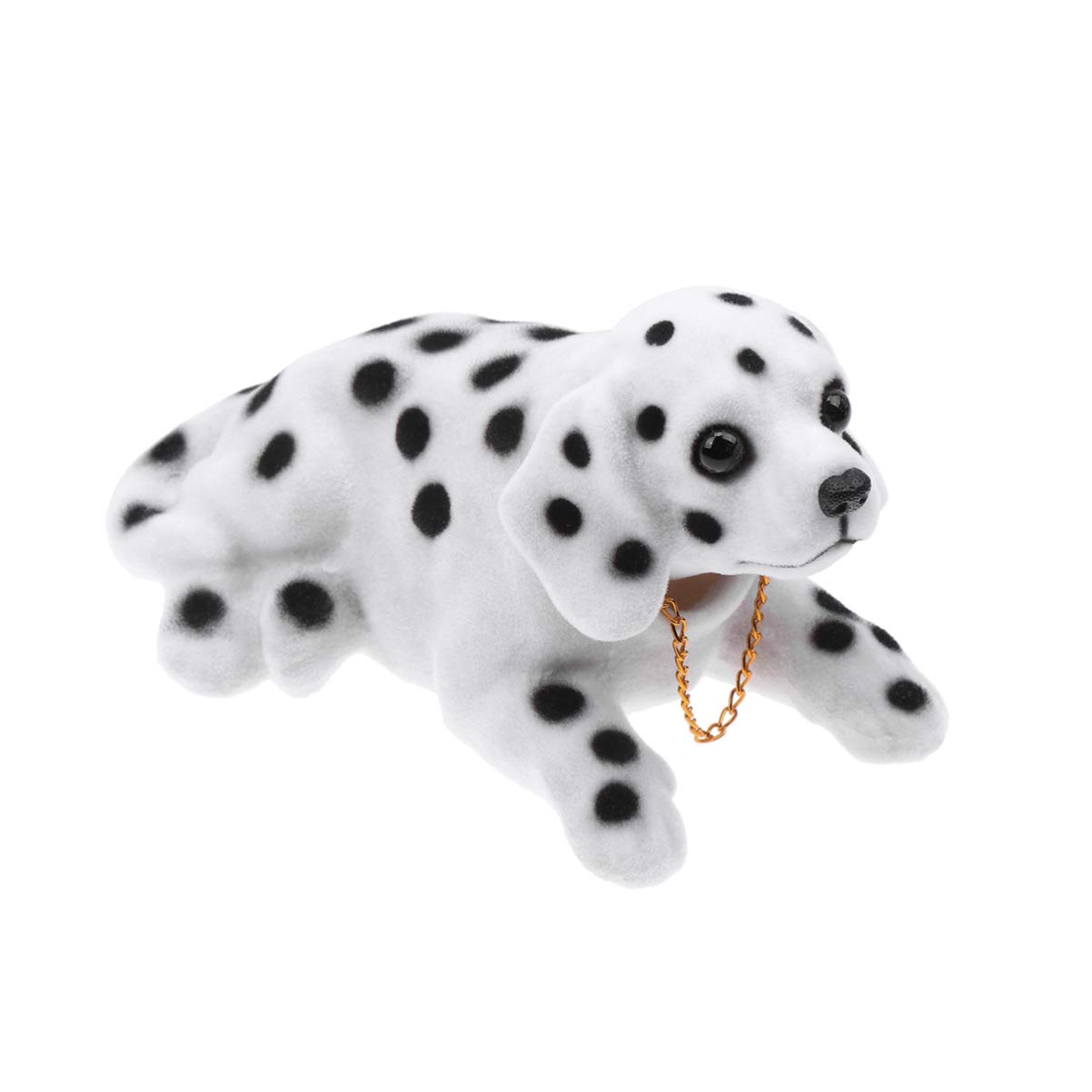 LIOOBO Car Dashboard Bobble Shaking Head Dog Doll Toy Ornaments Car Interior Decorations (Spotty Dog)
