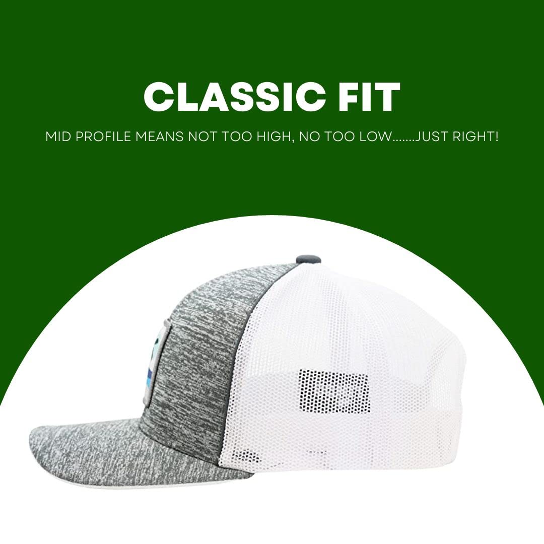 LINDO Trucker Hat - Palm Tree Sunset (Static/Blue)