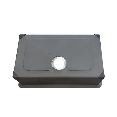 Sinber 32" x 19" x 10" Undermount Single Bowl Kitchen Sink with 18 Gauge 304 Stainless Steel Satin Finish HU3219S-S (Sink Only)