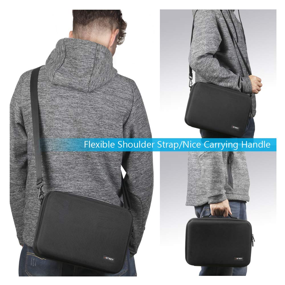 JSVER Case for Meta Quest Hard Carrying Case for Oculus Quest 1 VR Gaming Headset and Controllers Accessories Portable Travel Storage Case for Meta/Oculus Quest with Shoulder Strap (Black)