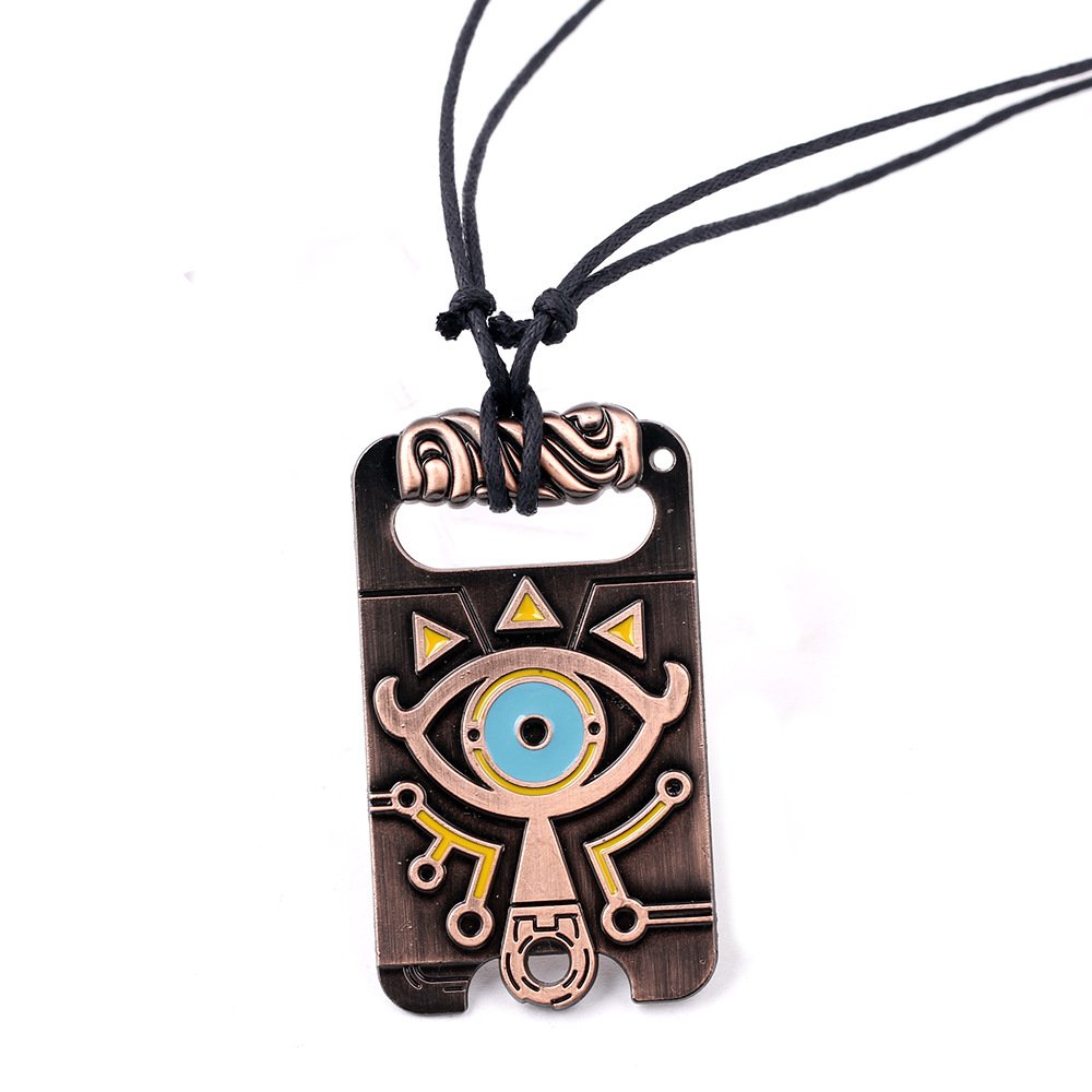 MOOI Sheikah Eye Necklace - Breath of the Wild Necklaces -Zelda Gift - Cosplay Prop