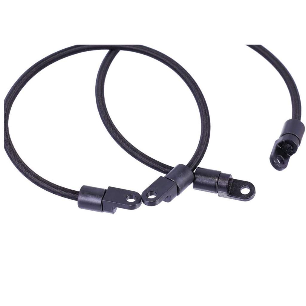 LFDecor 2 Pieces Black Bungee Paddle Holder Bungee Cord Replacement Suit for Marine Fishing Boat Kayak