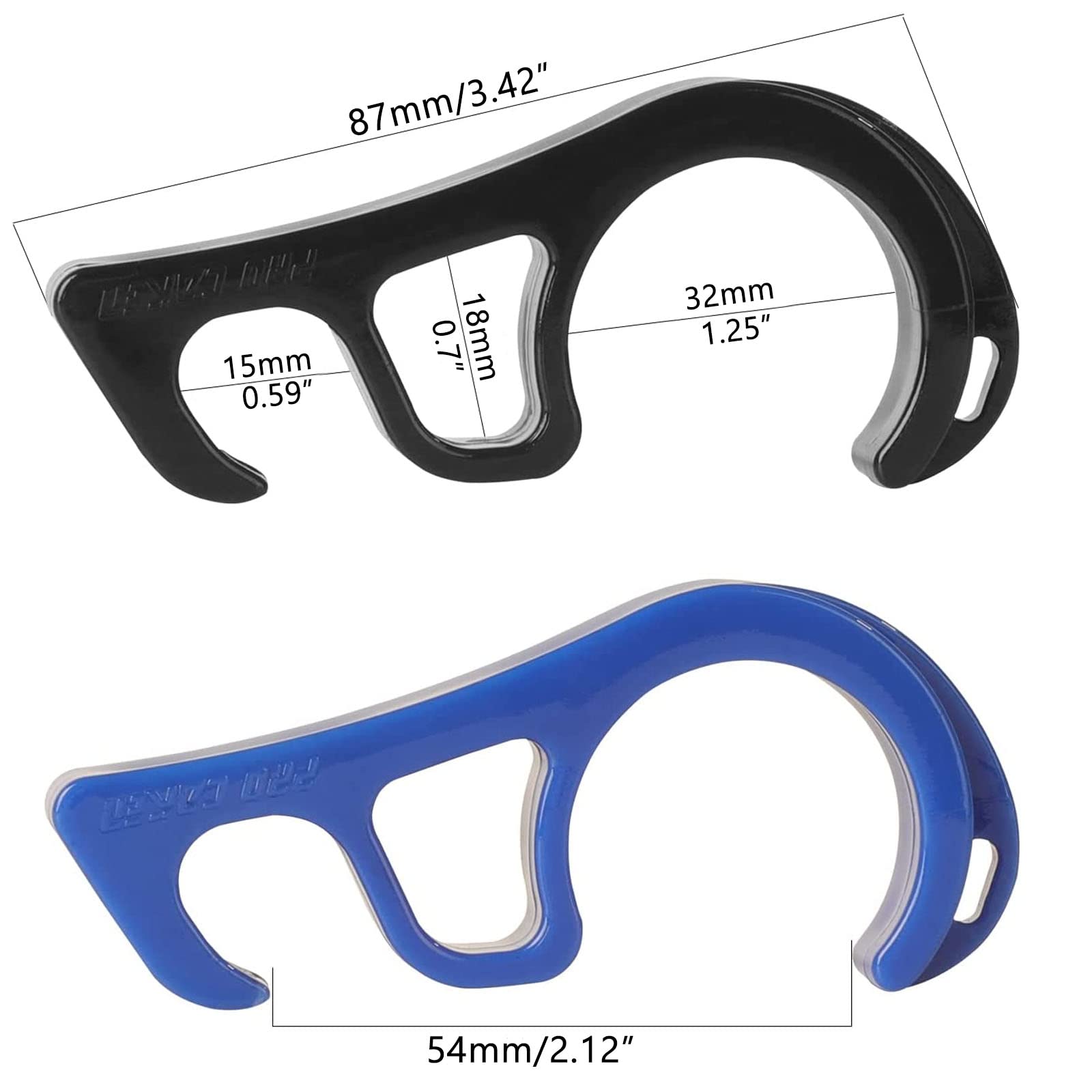 PRO CAKEN 2 PCS Bicycle Motorcycle Buckle Brake Hook Parking Safety Lock Bicycle Slope Parking Lock, for Mountain Bikes,Road Bikes,Dirt Motorcycle (Except Addmotor) Blue & Black