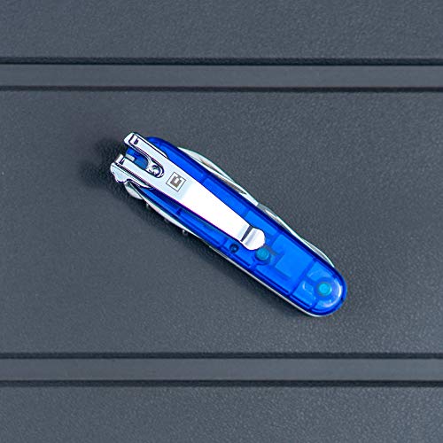 SwissQlip Deep Carry Pocket Clip Compatible with 91mm Victorinox Swiss Army Knife Models (Chrome)