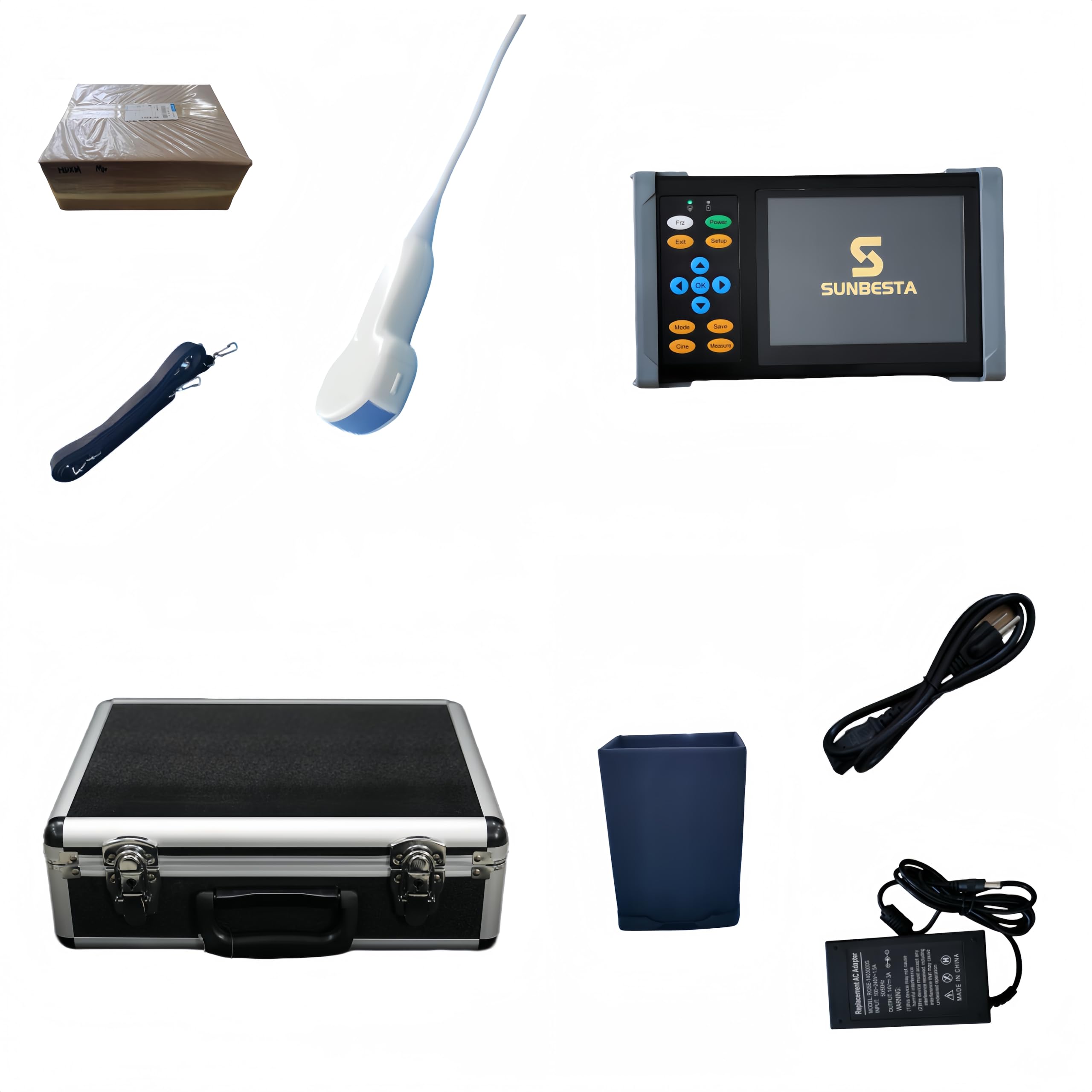 SUNBESTA A20 Veterinary Ultrasound Machine for Pregnancy, at Home Ultrasound for Dogs, Cats, Pigs, Sows, Sheep, and Goats Pregnancy Check (Convex Probe)