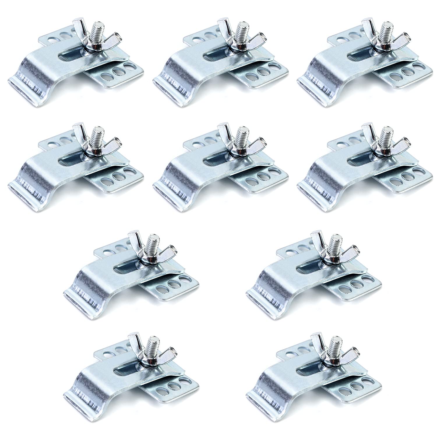 QWORK Sink Bracket, 2 Undermount Sink Clips, Kitchen & Bathroom Sink Supports, 10 PACK