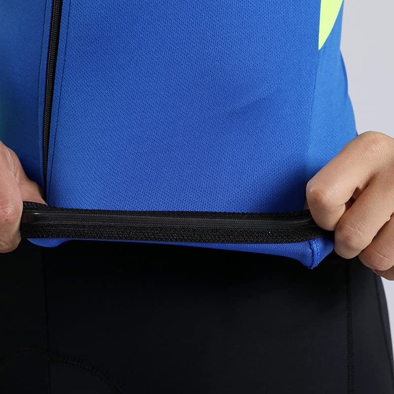 Meufam Men's Cycling Jacket Windproof Water Resistant Thermal Windbreaker Thermal Jacket Warm Shell Running Jacket (Blue,X-Large,Male,Adult,US,Alpha,X-Large,Regular,Regular)