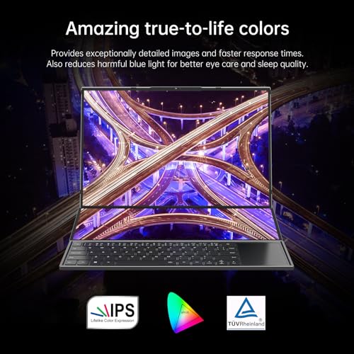 JUSTTHINK Home & Education Laptop, Windows 11 pro, 8GB RAM, 256GB SSD, Intel Processor, 720p Webcam, 2.4 & 5G WiFi Dual Band, Bluetooth 4.2, for Browsing, Homework and More (I7 10750H 16+1TB)