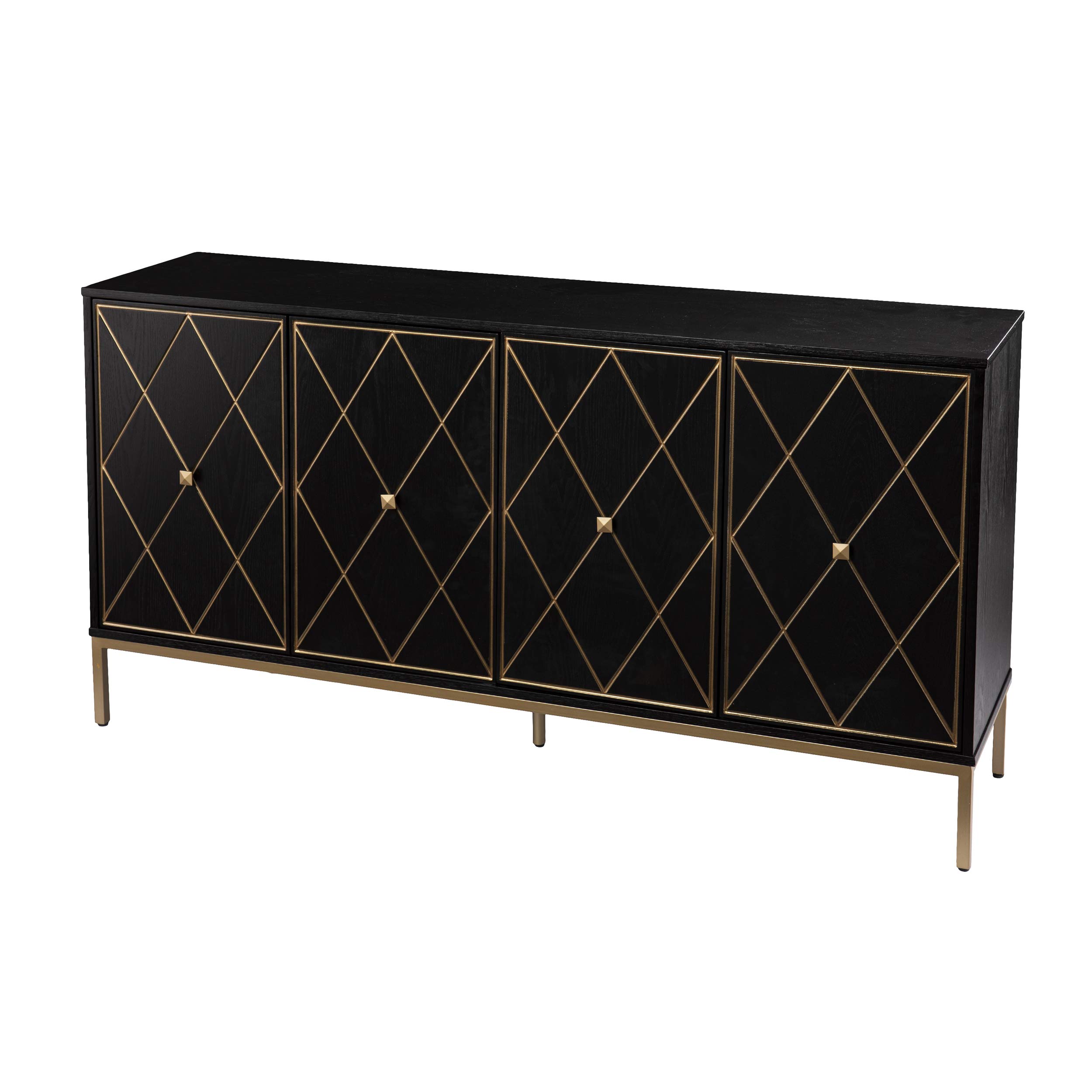 SEI Furniture Marradi Storage Cabinet, Black