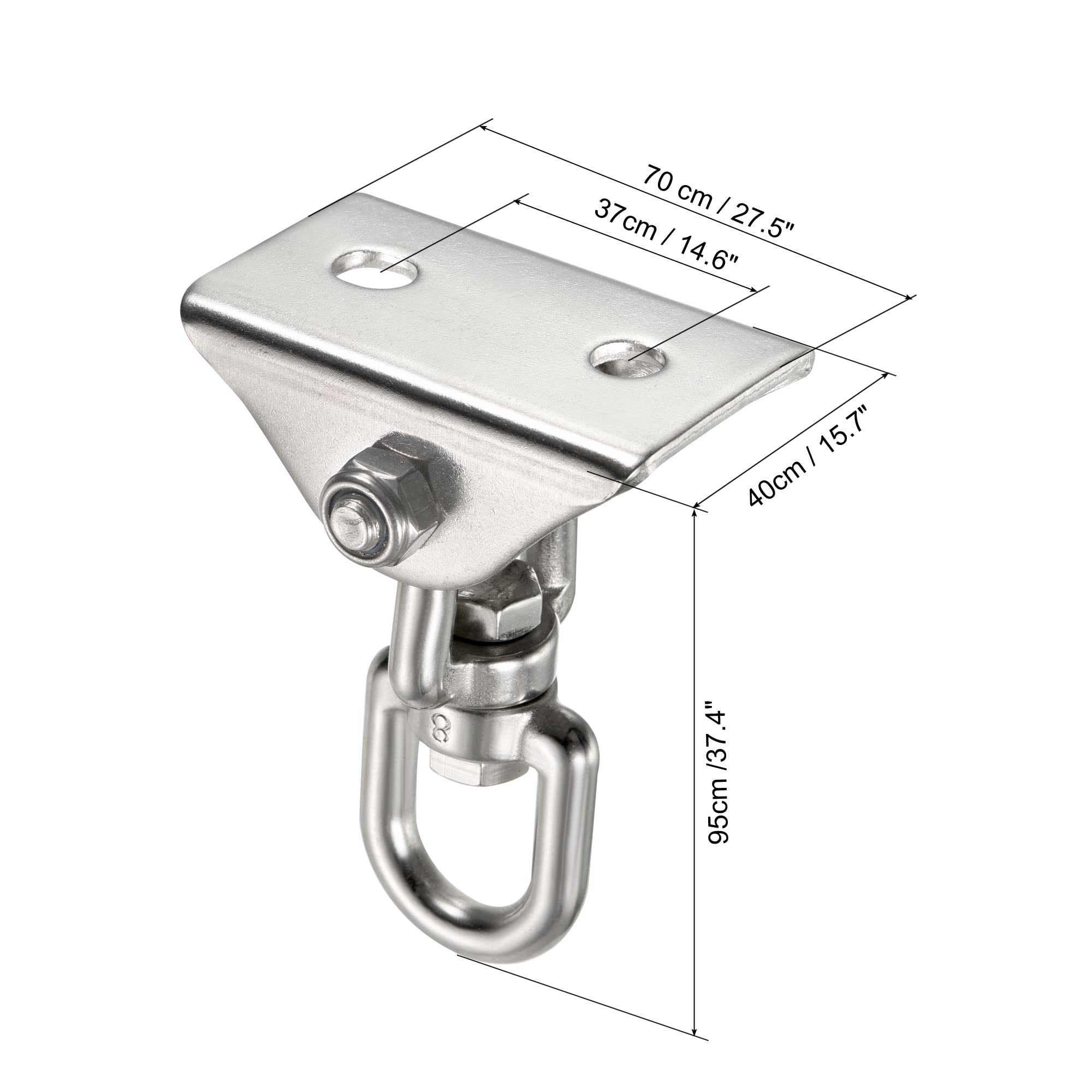 PATIKIL Heavy Bag Hangers, Wood Beam Ceiling Mount Hook Holder Punching Brackets for Boxing Bags with Bolts
