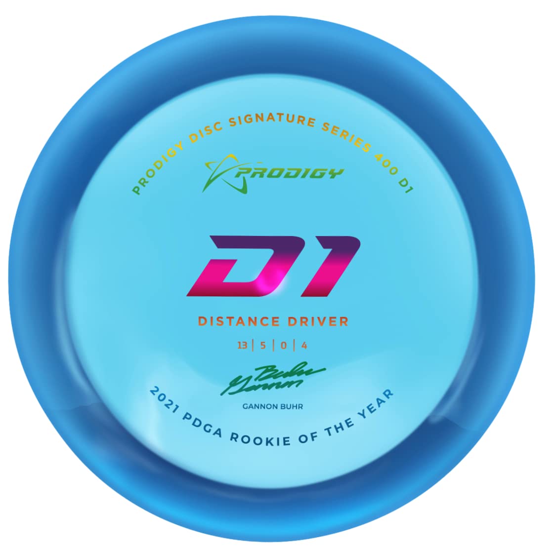 Prodigy Disc Gannon Buhr 400 D1 | 2022 Signature Series Edition | 170-174g | Disc Golf Distance Driver | Great for Headwind & Overstable Drives | Overstable Distance Driver | Colors May Vary