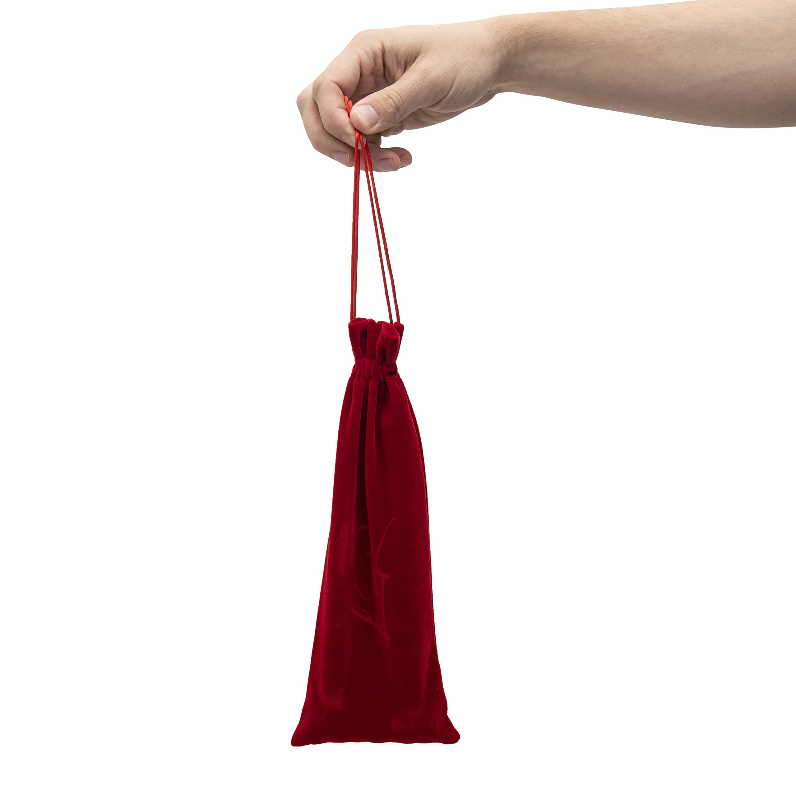 LO RUBA 2x Rubber Mallets For Playing Crystal Singing Bowl Striker 8.7” Long With 0.9” Thick Handle Made From Beech Wood And 1.8” Rubber Ball Made of Semi-Transparent Silicone With A Suede Carry Pouch