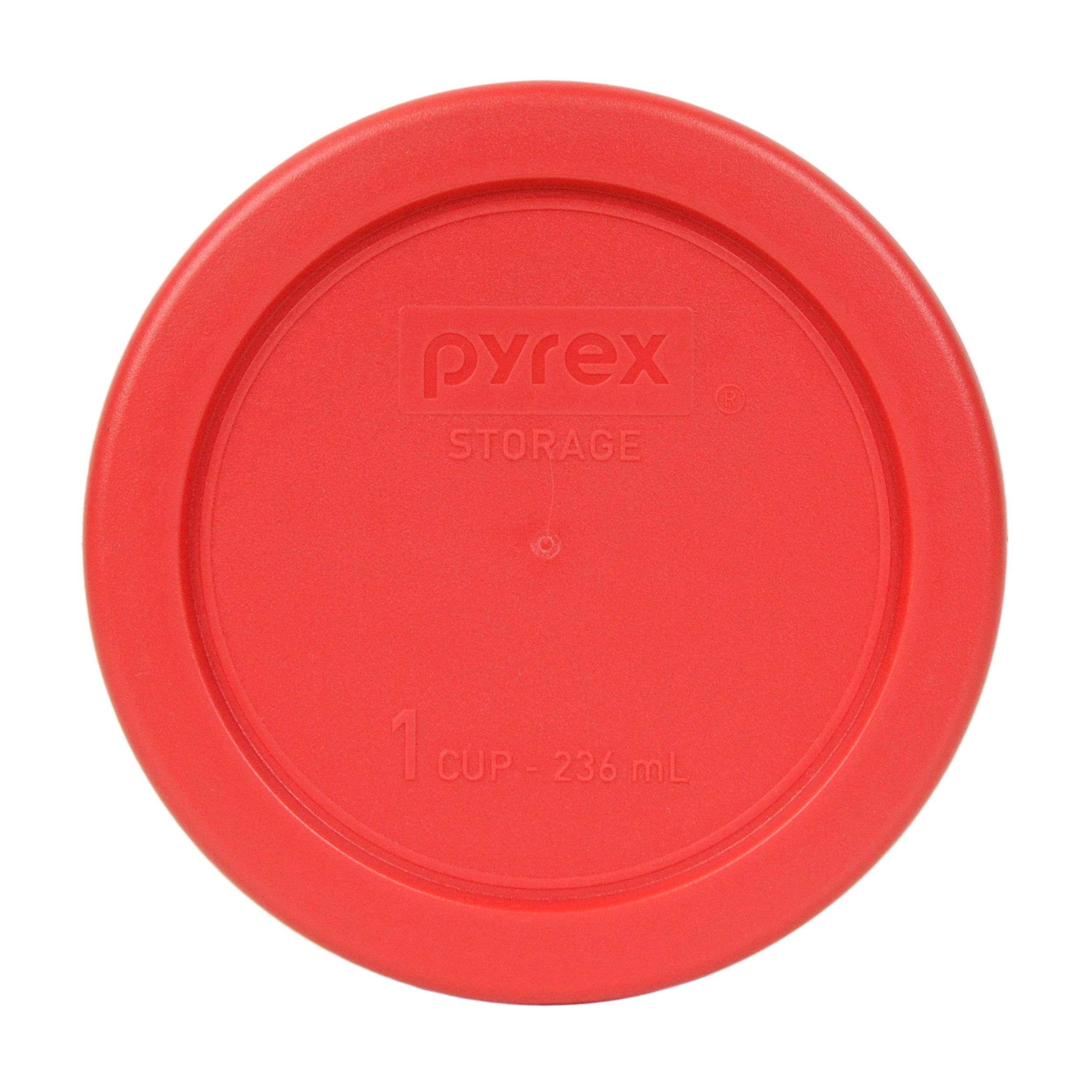 Pyrex 9 Item Bundle: (2) 7402-PC Fuschia Pink Lids, (2) 7201-PC Purple Lids, (3) 7200-PC Lawn Green Lids, (2) 7202-PC Red Lids Made In The USA