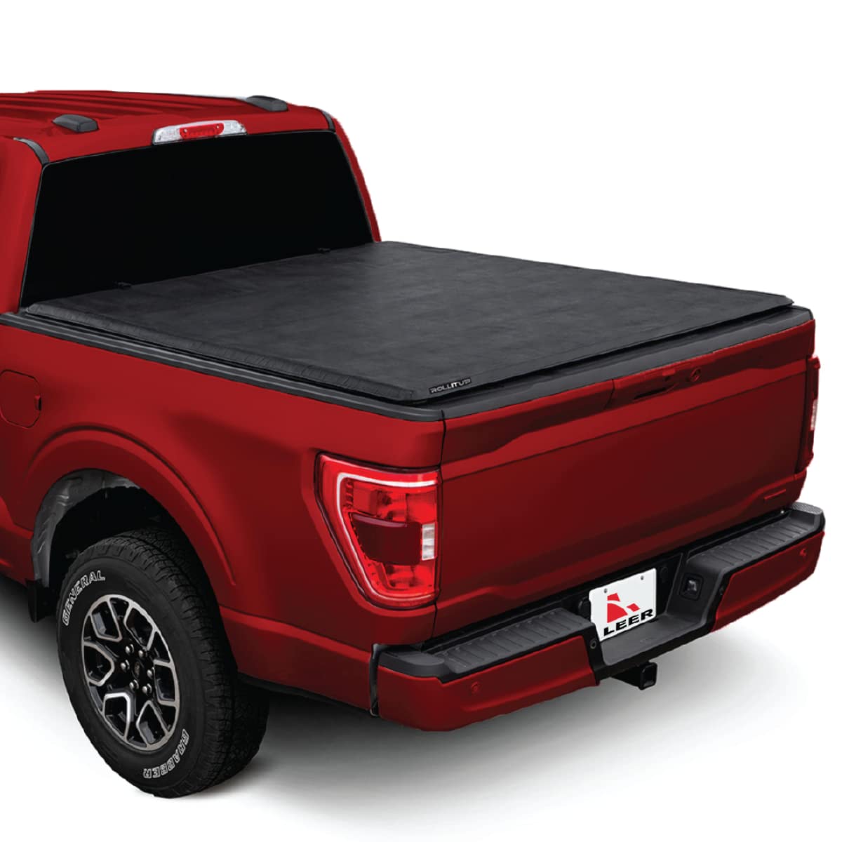 LEER ROLLITUP | Fits 2019-2023 Ford Ranger with 5â Bed Length | Soft Roll Up Truck Bed Tonneau Cover | 4R303 | Low-Profile, Sturdy, Easy 15-Minute Install (Black)