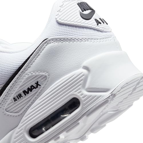 Nike WMNS Air Max 90 Women's Shoes (White/White/Black, us_Footwear_Size_System, Adult, Women, Numeric, Medium, Numeric_12)