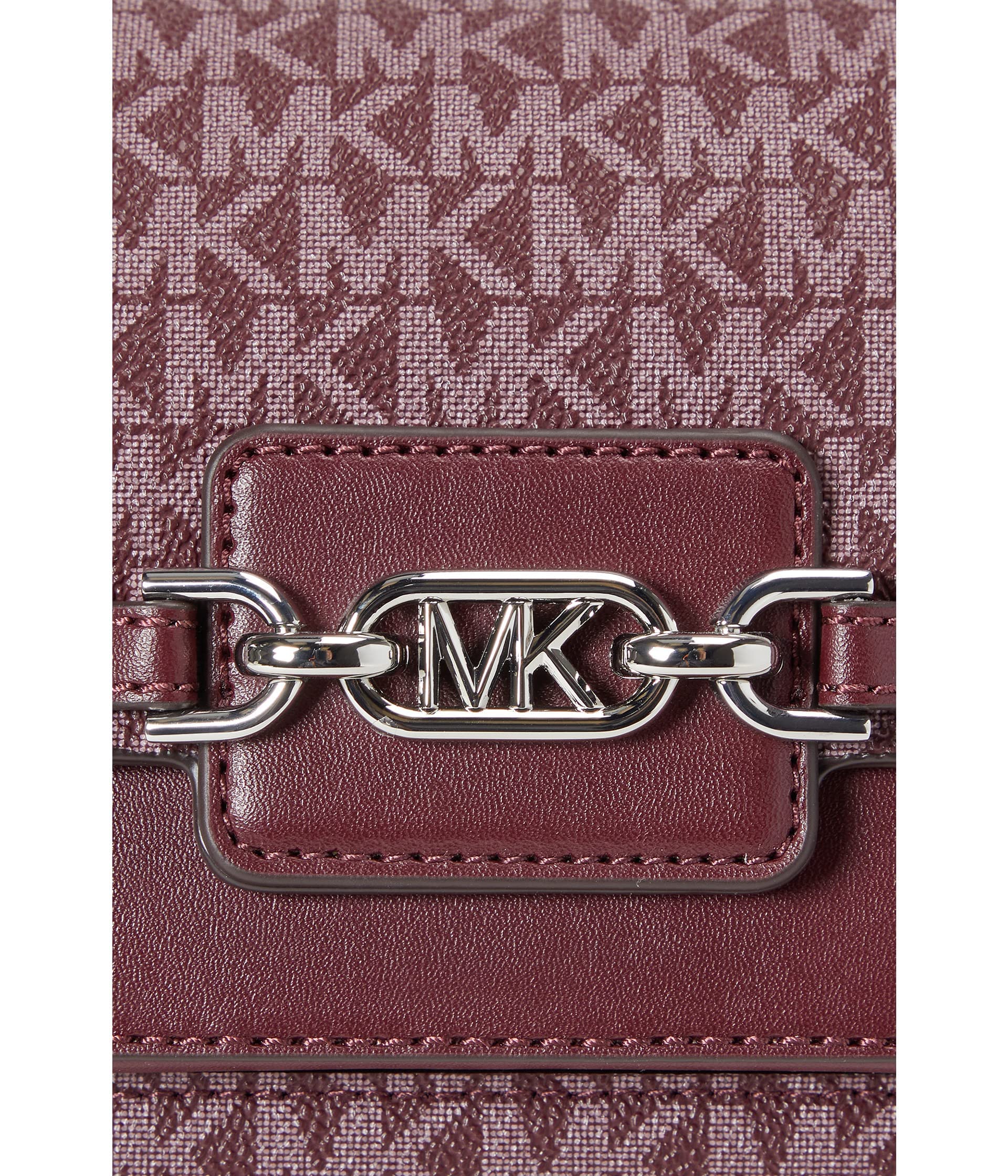 Michael Kors Heather Extra Small Crossbody Merlot One Size