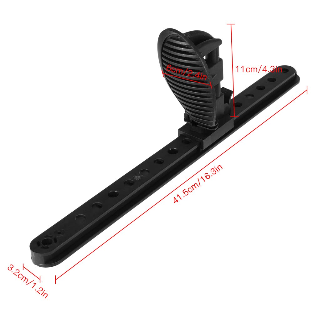 LIXADA Adjustable Kayak Foot Pegs Foot Brace Pedals, Black