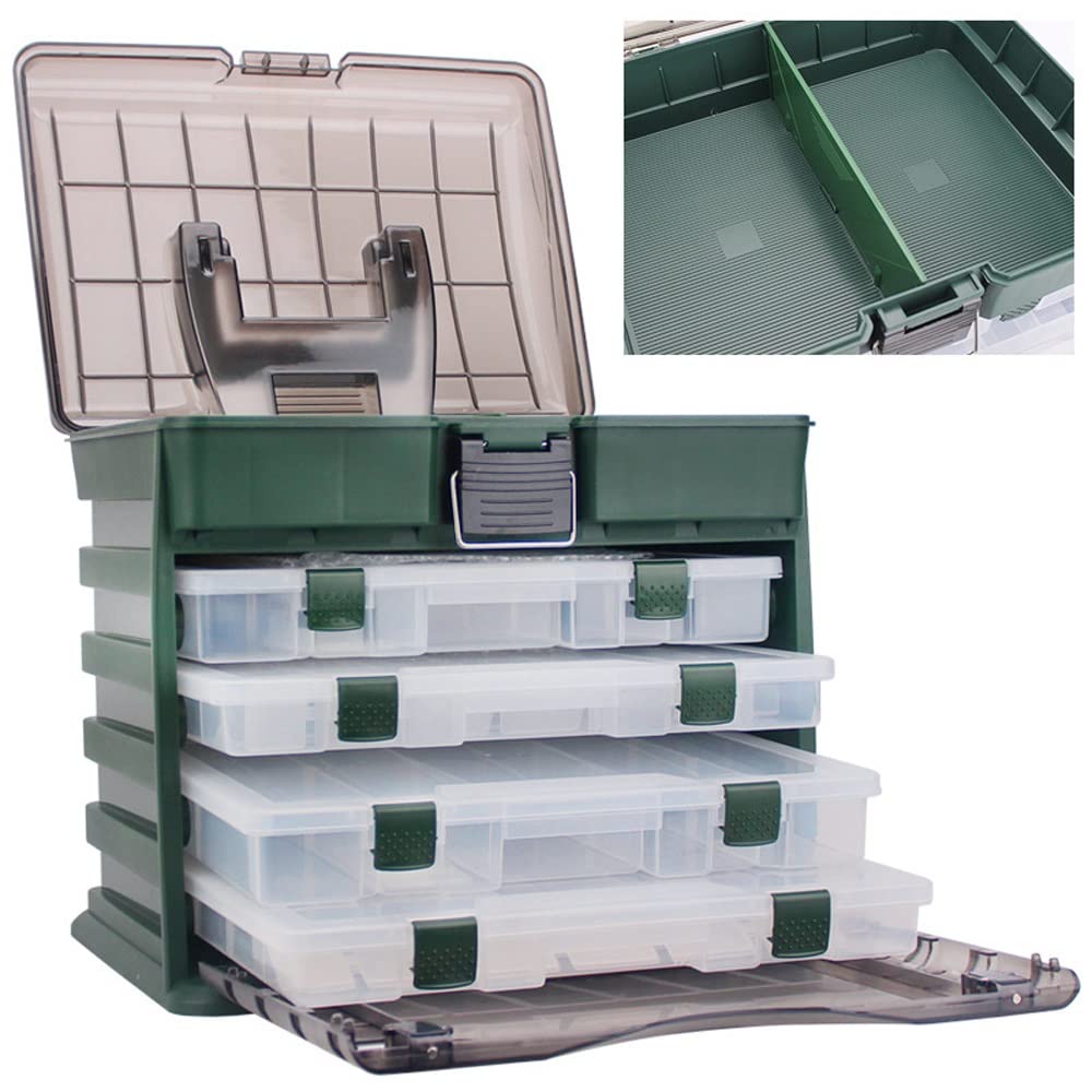 Portable Sea Fishing Bait Box Multi-Layer Fish Lures Organizer Box Durable Lure Storage Case 5 Layers Plastic Case Organizer New