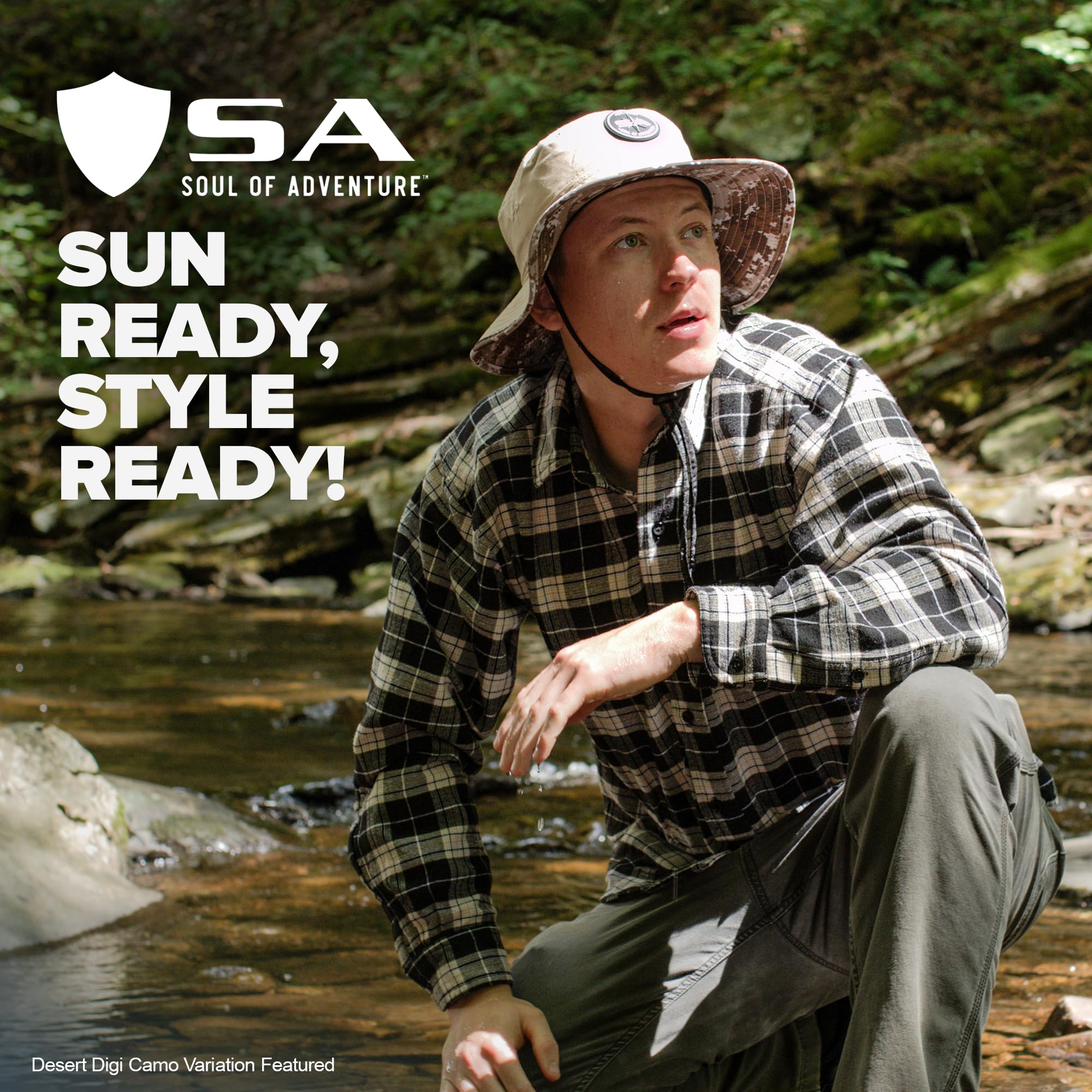 S A Company Bucket Hat UV 50+ for Adults | Hawaiian Floral