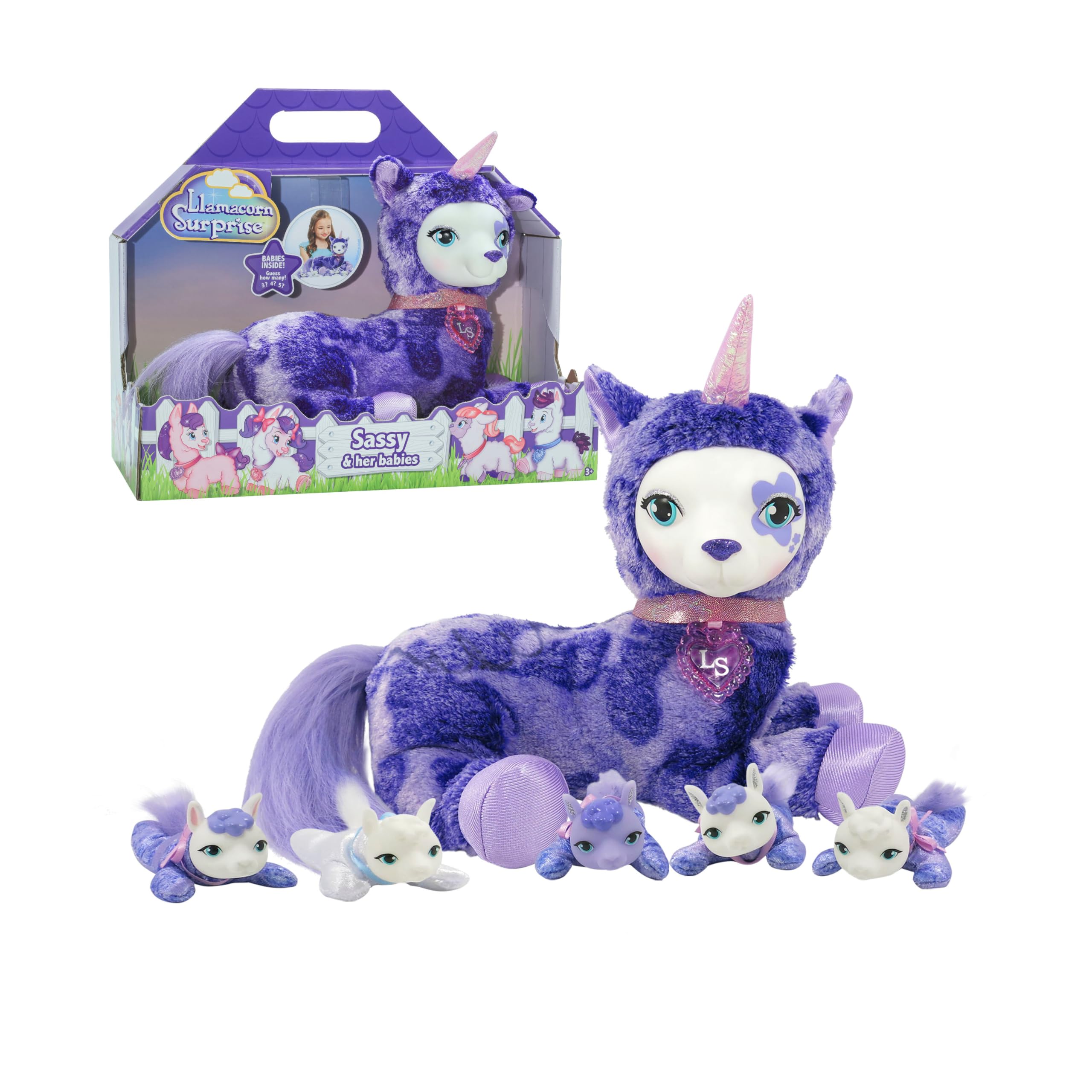 Llamacorn Surprise Plush Sassy - Amazon Exclusive, Kids Toys for Ages 3 Up by Just Play