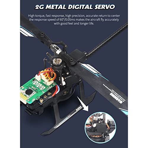QIYHBVR RC Helicopter Dual Brushless Motors Mini RC Helicopters for Adults Direct-Drive 3D 6CH Remote Control Helicopter, 3D Remote Control Plane Gifts